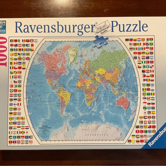Ravensburger | Games | Ravensburger World Map 00 Piece Puzzle | Poshmark